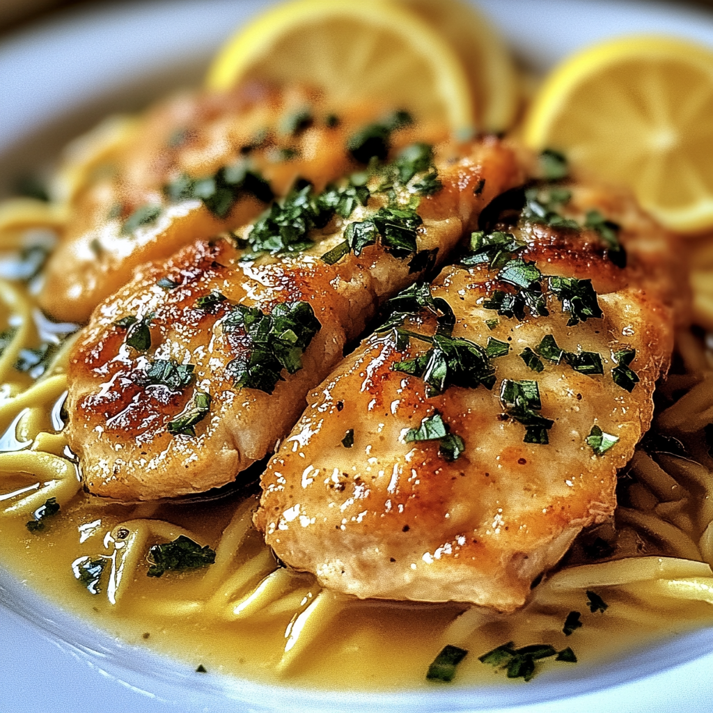 Chicken Piccata with Lemon Sauce
