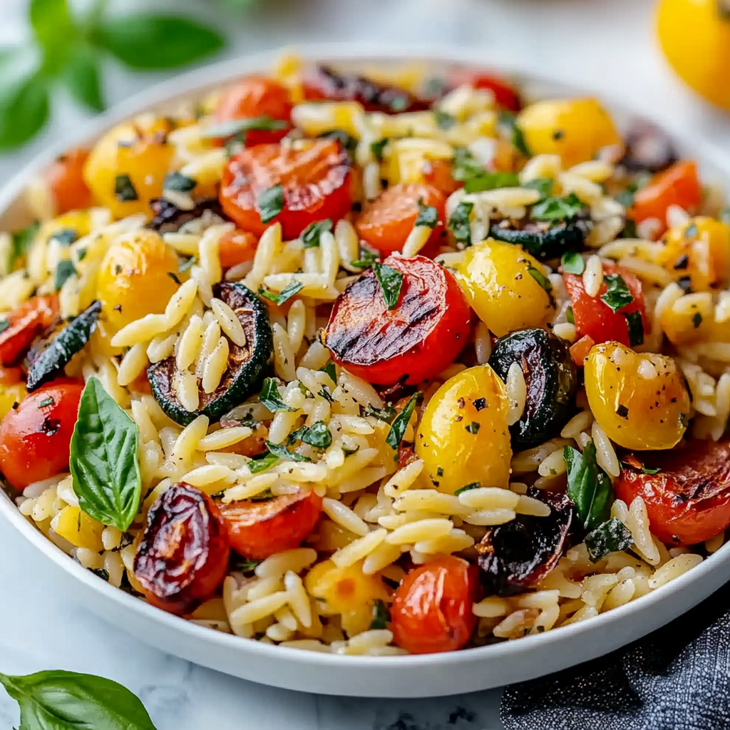 Easy Roasted Vegetable Orzo Recipe