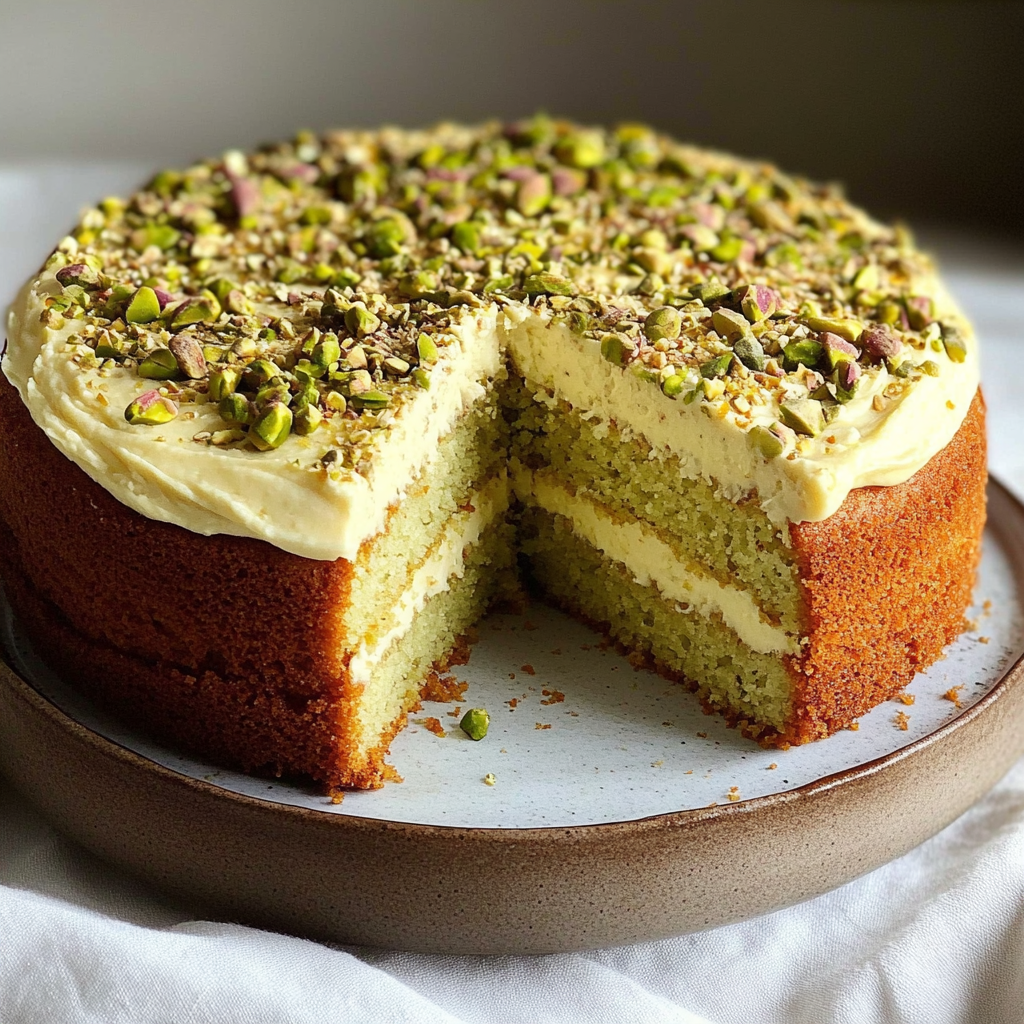 Pistachio, Orange & Ricotta Cake