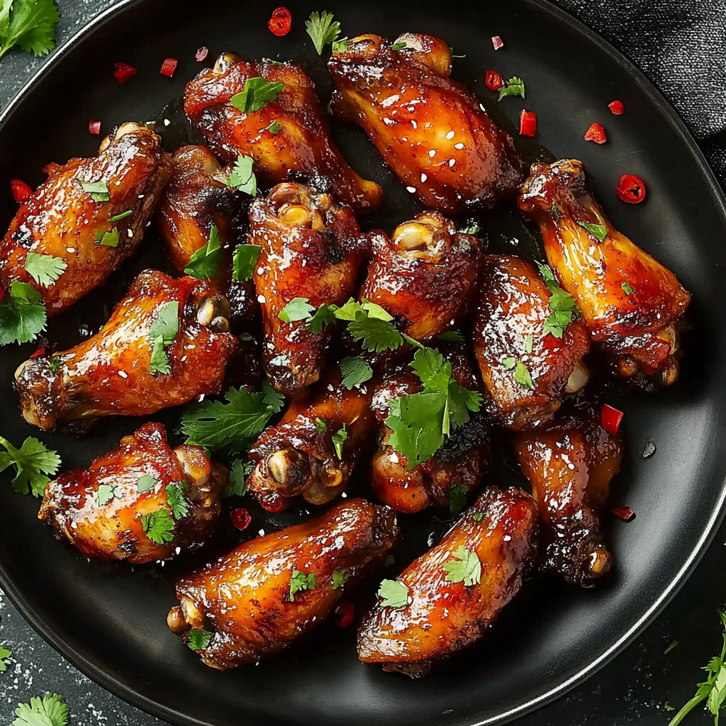 Sweet and Spicy Chicken Wings - easyflavorhaven.com