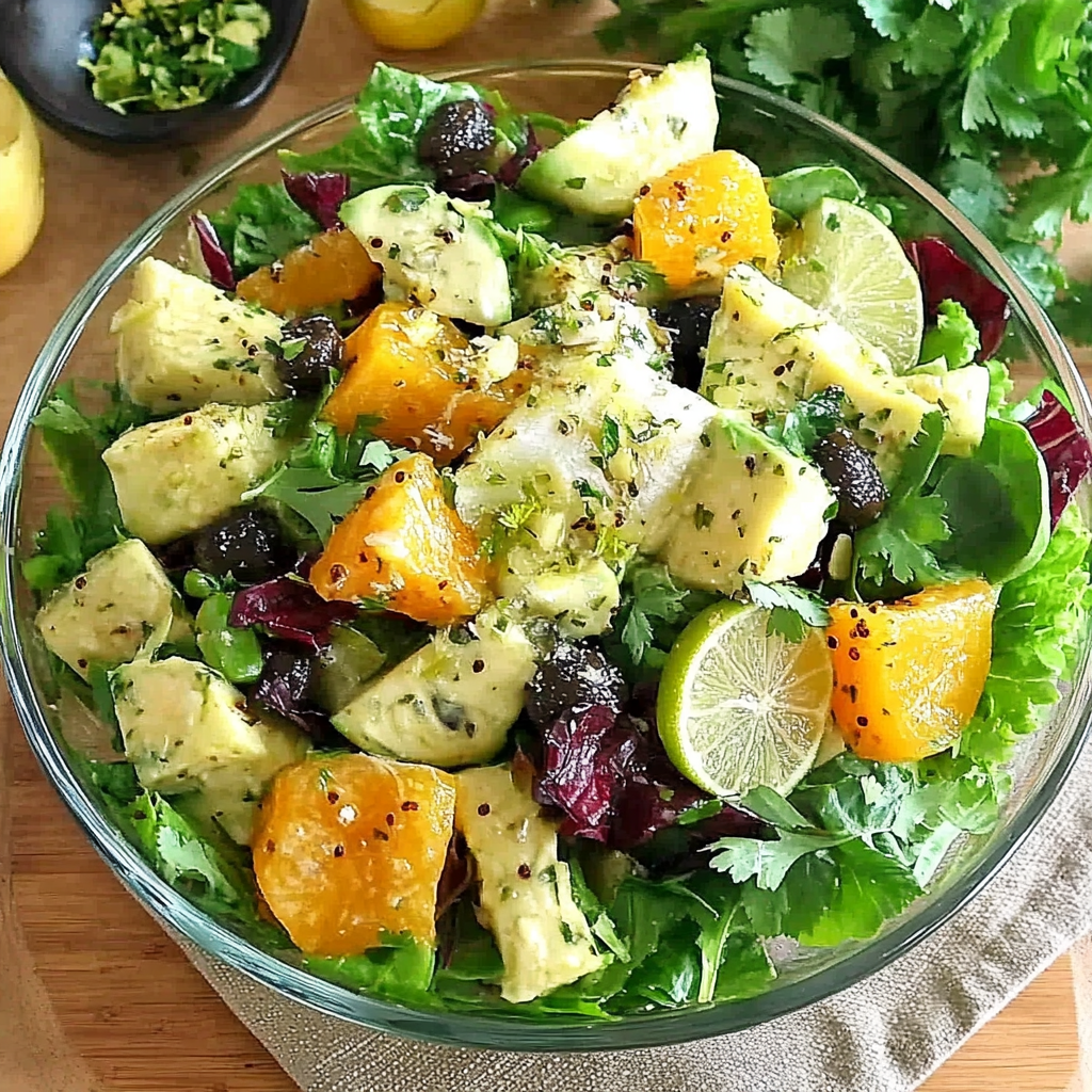 Caribbean Salad with Honey Lime Dressing - easyflavorhaven.com