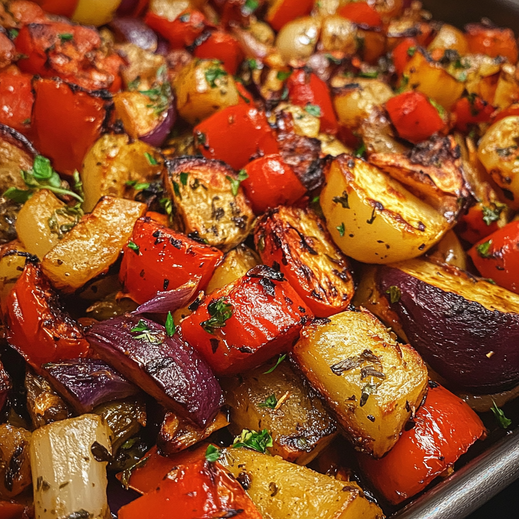 Roasted Tuscan Vegetables - easyflavorhaven.com