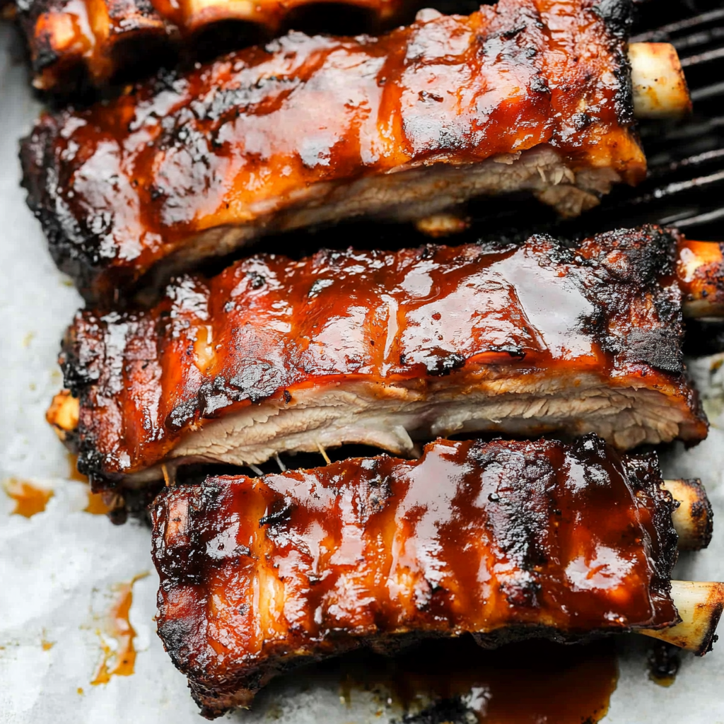 Grilled Ribs (ribs on the grill) - easyflavorhaven.com