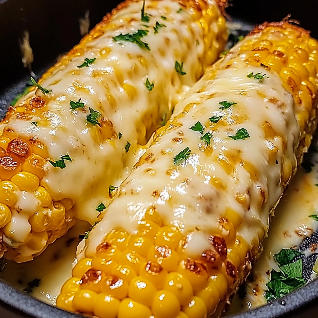 Cheesy Garlic Butter Corn on the Cob - easyflavorhaven.com