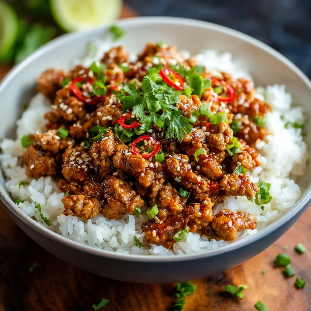 Honey Garlic Ground Turkey Recipe - easyflavorhaven.com